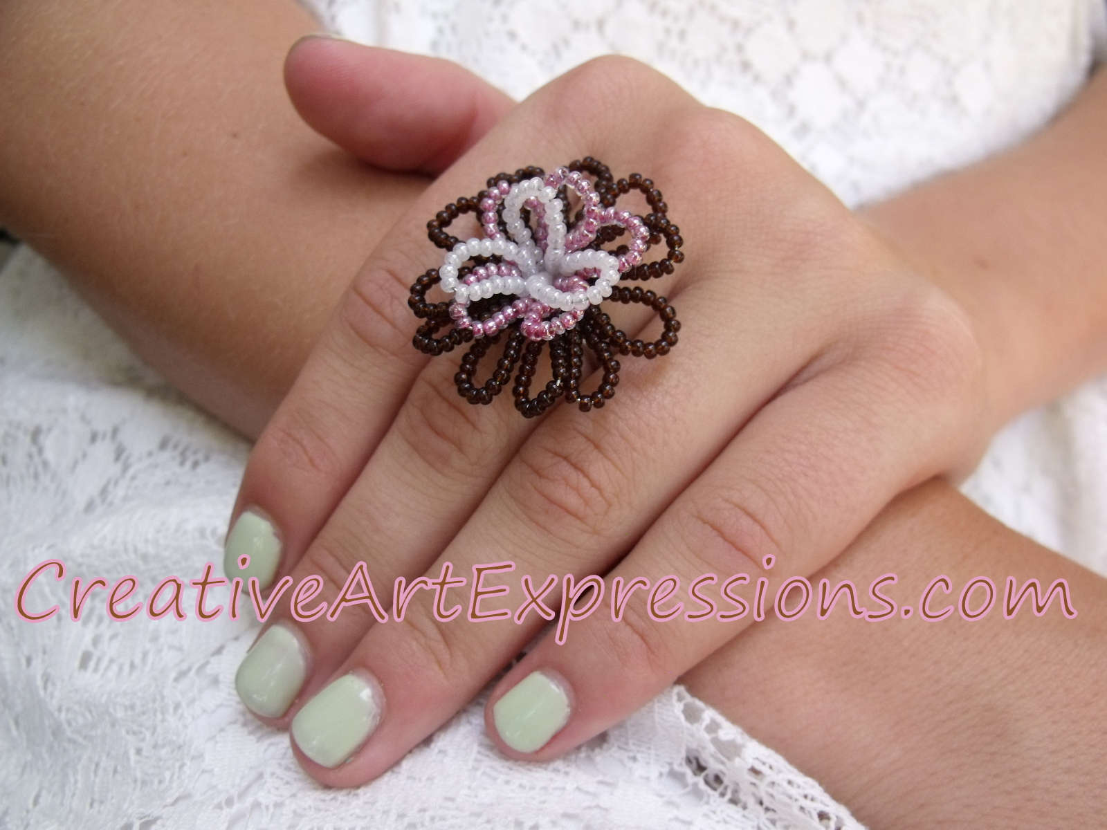 Flower wire ring store