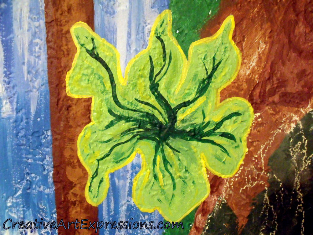 Large leaf added | Creative Art Expressions