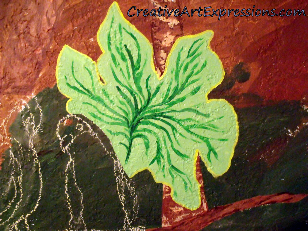 Large leaf added | Creative Art Expressions